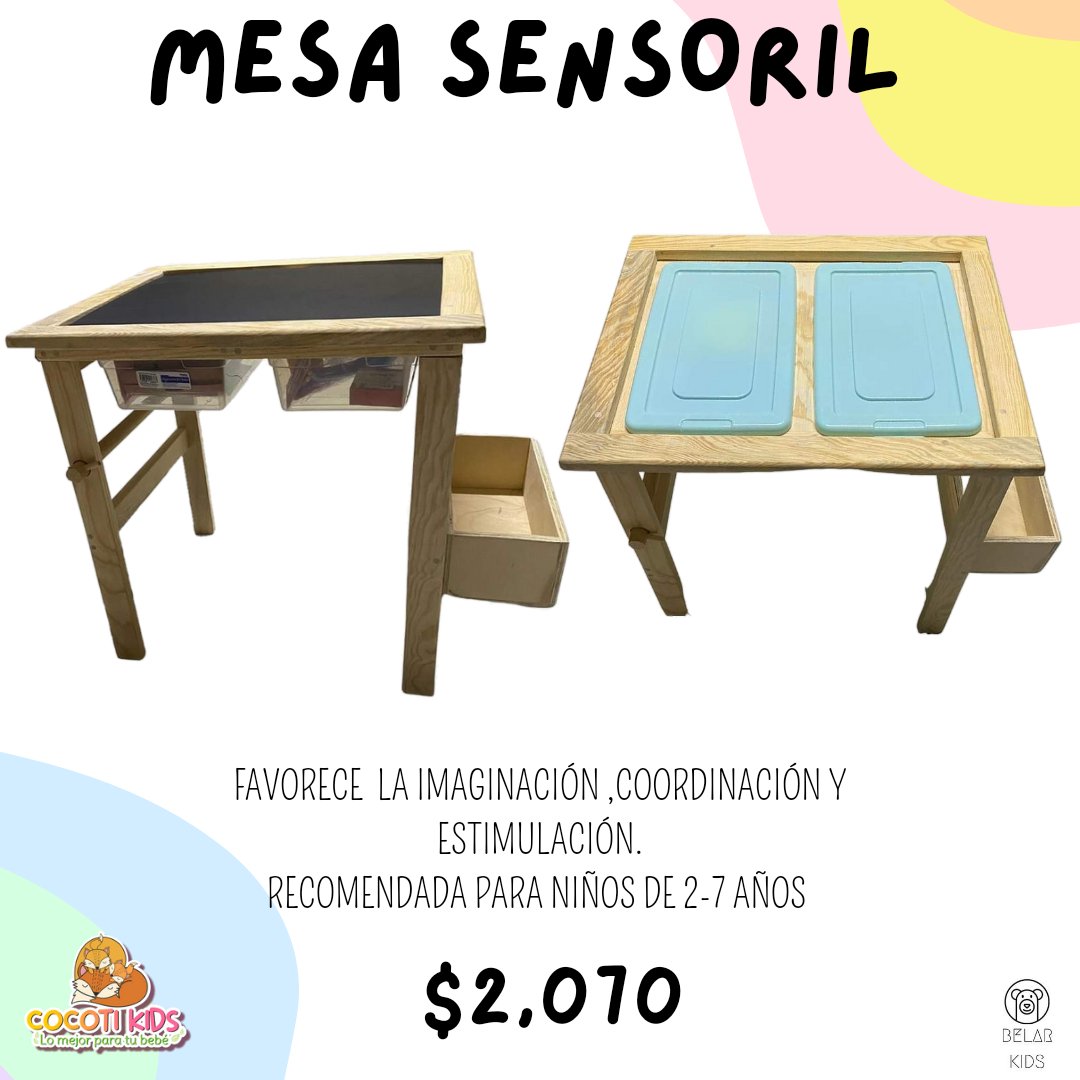 Mesa sensorial – Cocoti Kids